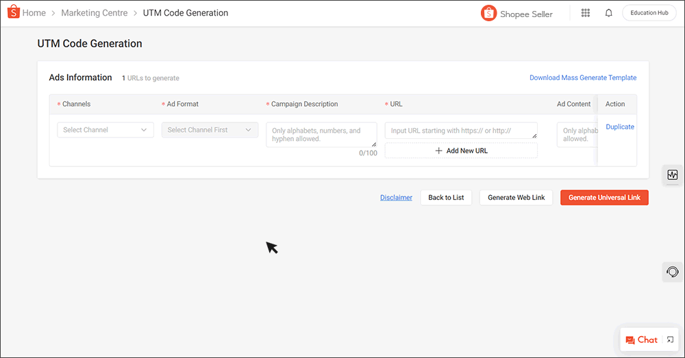 Generate UTM Tracking Codes | MY Seller Education [Shopee]