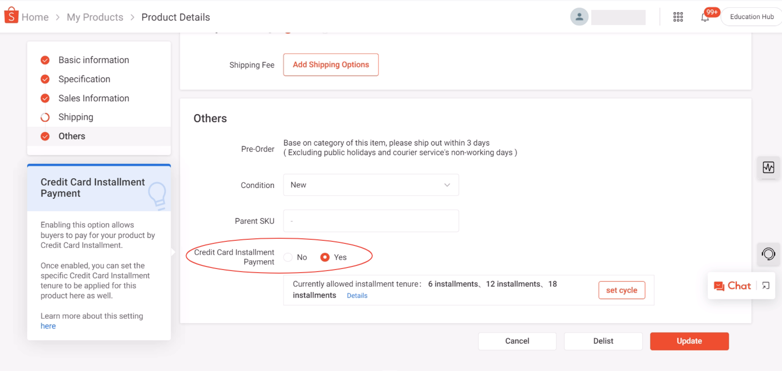 How to Manage Credit Card Instalment (CCI) Plan for Your Shop? | Shopee ...